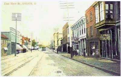E Main Street, Galion Ohio with Trolley in 1909 – Crawford County ...