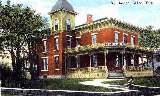 Year Unknown for this Historic Galion Ohio Hospital Postcard – Crawford ...